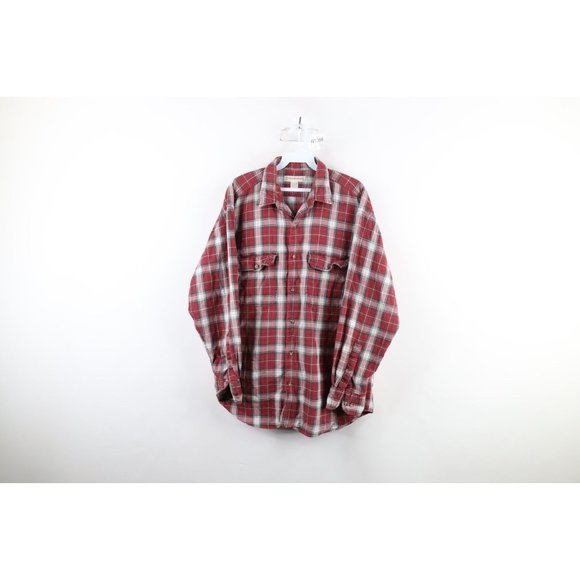Banana Republic | Shirts | Vintage 9s Banana Republic Mens Large Faded Collared Flannel Button ...